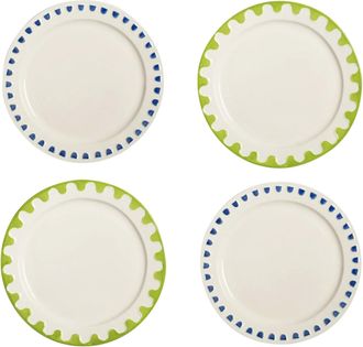 &Klevering Assiettes Folk - Set de 4 &Klevering