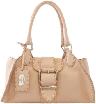 Fendi Sac bandouli&egrave;re vintage Pre-owned - Femme - Pre-owned - Beige - Taille: ONE Size
