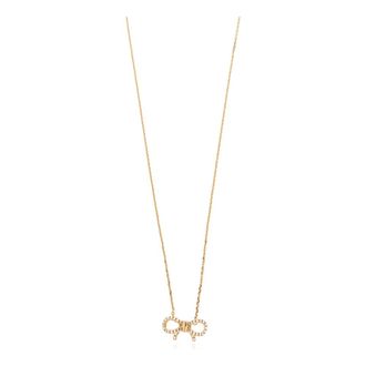 Ferragamo Halskette mit Anh&auml;nger- verziert mit funkelnden Kristallen - - Accessories - Damen - Gelb - ONE SIZE