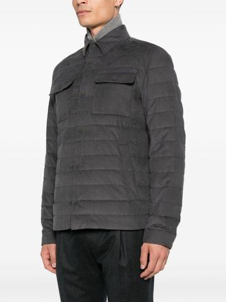 Herno Quilted Down Down Jacket - Grey