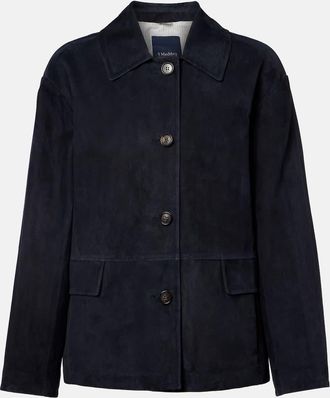 Max Mara Jacke Charme aus Veloursleder