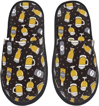 Generic Bi&egrave;re En Bouteille Femme Homme Slippers Confortable Chaussures De Maison Respirantes Chaussons Pour Automne Ext&eacute;rieur Maison M