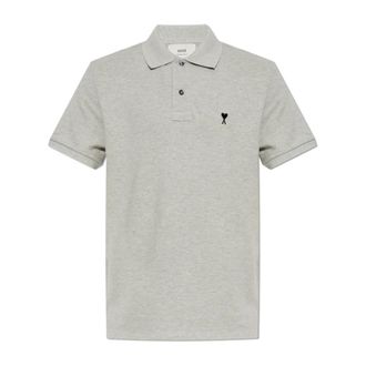 Ami Polo mit Logo - - Tops - Herren - Grau - S