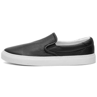 Diemme Schwarze Nappa Leder Slip-On Sneakers - - Shoes - Herren - Schwarzk - 45 EU