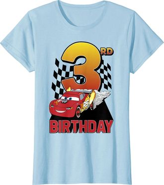 Disney Pixar Cars Lightning McQueen zum 3. Geburtstag, ausziehbar T-Shirt