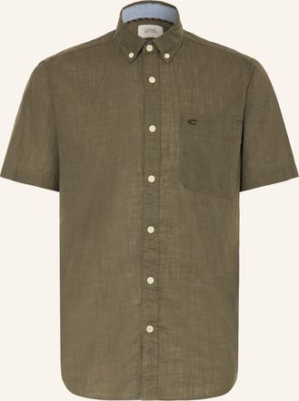 Camel Active Camel Active Kurzarm-Hemd Regular Fit gruen