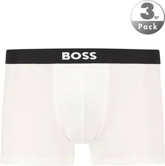 HUGO BOSS Herren Trunks weiß Baumwolle & Mix unifarben