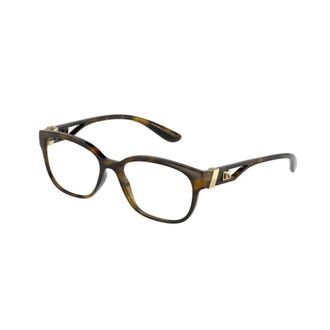 Dolce & Gabbana Mutige Tierdruckbrille - - Accessories - Damen - Braun - 54 MM
