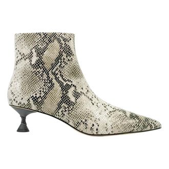 Studio Amelia Minimalistische Leder Stiefeletten - - Shoes - Damen - Mehrfarbig - 37 EU