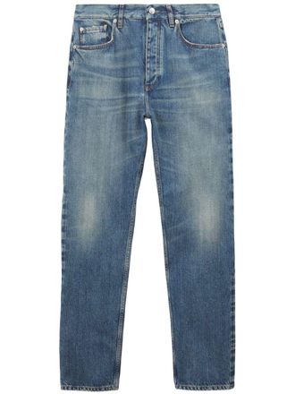 Burberry jean droit &agrave; effet d&eacute;lav&eacute; - Bleu