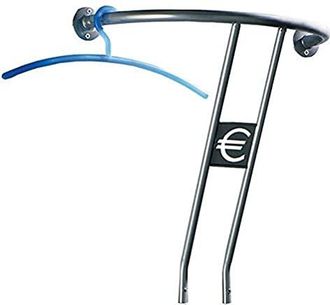 Haku Möbel Wandgarderobe alu, Metall - Maße: B 54 cm x H 60 cm x T 28 cm, Style: Modern