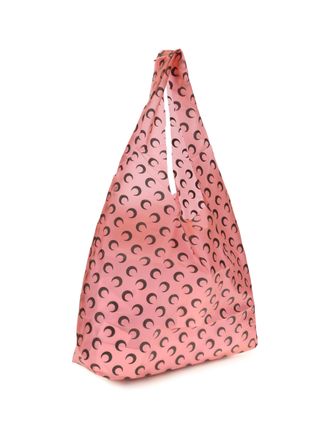 Marine Serre Luna Synthetic Tote Bag - Pink
