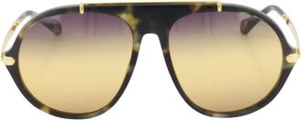 Chlo&eacute; unisex, Accessoires, Multicolore, Taille: 58 MM Lunettes de soleil pilote oversize