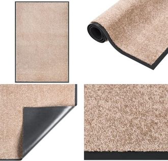 vidaXL Vidaxl - Paillasson Beige 80x120 cm - Tapis Dentrée - Paillasson Intérieur - Paillasson Extérieur - Tapis Absorbant - Tapis Résistant à Leau - Home