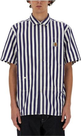 Junya Watanabe Homme, Chemises, Multicolore, Taille: S Camicia Chemise &agrave; Manches Courtes
