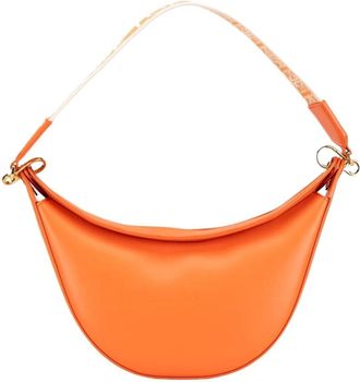 Loewe Pre-owned Petit Sac Hobo Luna en Cuir - Femme - Pre-owned - Orange - Taille: ONE Size