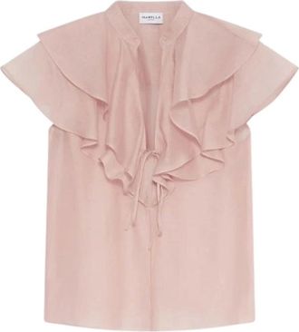 Marella Femme, Blouses et Chemises, Rose, Taille: 38 FR Blouse Mlsgazza
