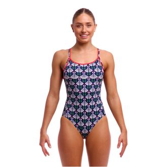 Funkita Sitting Duck Einteiler Badeanzug f&uuml;r Damen Blickdicht und schnelltrocknend, Gr&ouml;&szlig;e:42