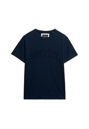 Superdry T-shirt surdimensionn&eacute; Athletic pour femme aux couleurs assorties, Bleu marine vif, 36