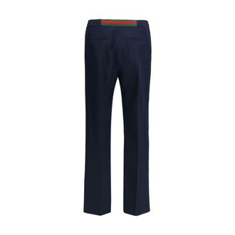 Gucci Mens Blue Polyester Casual Pants
