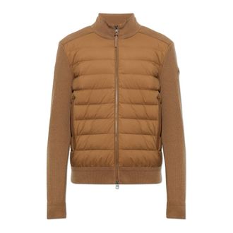 Moncler Homme, Pulls, Brun, Taille: L Cardigan &agrave; devant matelass&eacute;