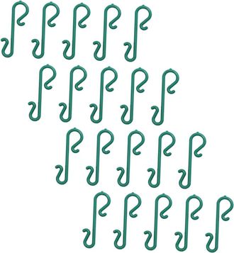 OSALADI 100st&uuml;cke Weihnachtshaken aus Kunststoff Girlandenhaken mit Schlichtem Design Haken f&uuml;r Weihnachtsdeko und Schmuck Langlebig und Sicher f&uuml;r Haushalt