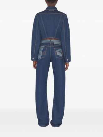 Jean Paul Gaultier Womens Jeans Straight Leg Blue