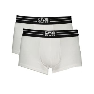 Cavalli Homme, Sous-vêtements, Blanc, Taille: S Bi-Pack Boxer Parigamba