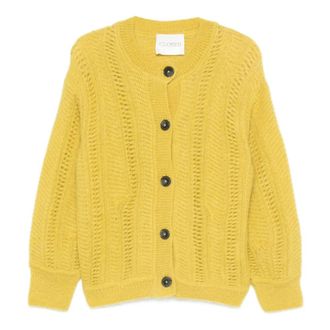 Closed Goldgelber Cardigan - - Knitwear - Damen - Gelb - M