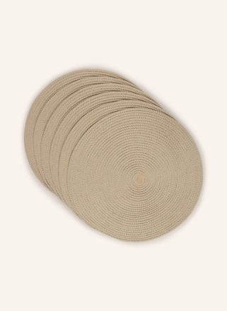 Pad Pad 6er-Tischset Poi braun