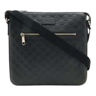 Gucci Pre-owned Leder Umh&auml;ngetasche Schwarz - - Pre-owned - Damen - Schwarzk - ONE SIZE