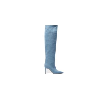 Scarosso Femme, Chaussures, Bleu, Taille: 37 1/2 EU Carra Bottes &agrave; Talons en Denim Bleu Clair
