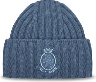 Tommy Hilfiger Mütze Tommy Hilfiger Th Crest Fluffy AW0AW18210 Blau