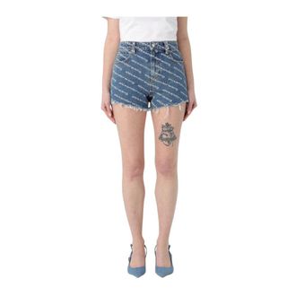 Alexander Wang Femme, Shorts, Bleu, Taille: W24 Shorts en Denim Bleu pour Femmes