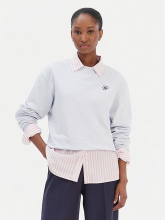 Tommy Hilfiger Sweatshirt Script WW0WW49418 Himmelblau Regular Fit