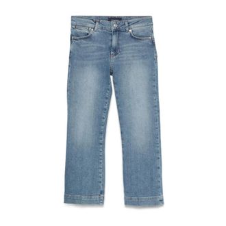 Sportmax Femme, Jeans, Bleu, Taille: W30 Cropped Jeans