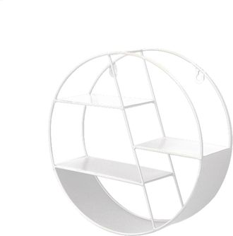 Generic Runde Wandregal - Wandhalterung montiert, rundes schwimmendes Regal, schwimmende Wandregal, Metallwandregal, Metall h&auml;ngende Regal Dekoration f&uuml;r Schl