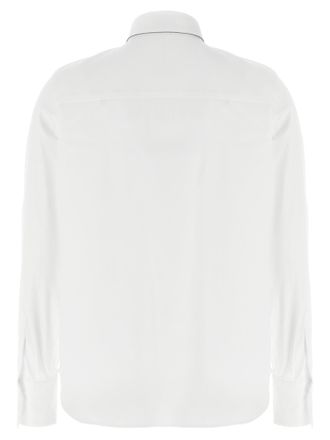 Brunello Cucinelli Womens White Cotton Blouse