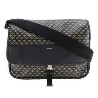 Bally Pre-owned Canvas schultertasche - - Pre-owned - Damen - Schwarzk - ONE SIZE