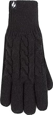 Heat Holders SOCKSHOP Femme Willow Câble Gants Paquet de 1 Noir S-M