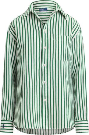 Ralph Lauren Femme, Blouses et Chemises, Multicolore, Taille: 38 FR Striped Pocket Light Shirt