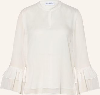 Comma Comma Blusenshirt Mit R&uuml;schen weiss