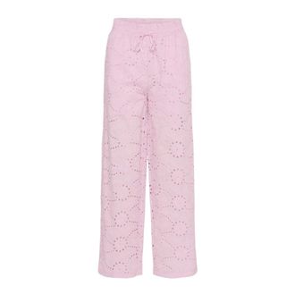 Saint Tropez Wide Pantalons - Femme - Pantalons - Rose - Taille: 44 FR