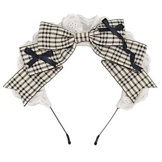 Generic Bandeau d&eacute;coratif avec noeud pour femme et fille, tenue quotidienne et cosplay, accessoire de cosplay