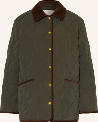 GANT Steppjacke Mit Cord gruen