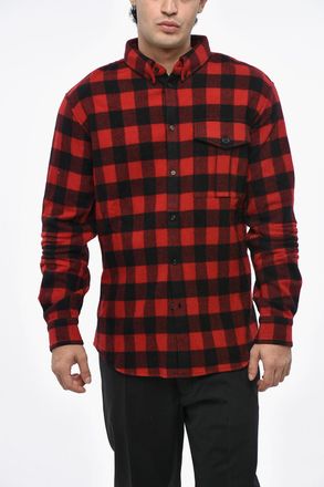 Dsquared2 Wool And Nylon Buffalo Check Overshirt Dsquared2