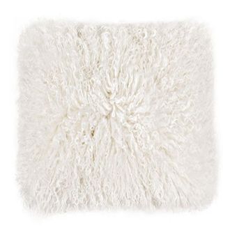 Pad Kissenh&uuml;lle, Kissenbezug - Glory - 100% Lammfell, 100% Polyester - Farbe: wei&szlig; - 40 x 40 cm