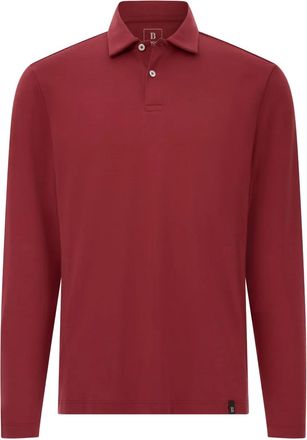 Boggi Milano polo boutonné à manches longues - Rouge