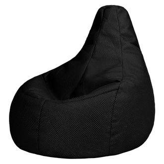 Icon Brand Performance Mesh Gaming Sitzsack XXL, Schwarz, Webstoff, Gro&szlig; Sitzsack Erwachsene mit F&uuml;llung, Bean Bag, Gaming Stuhl, Lounge Sessel, Lounge Stuhl, Sc