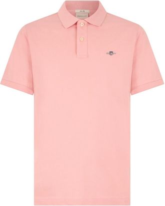 GANT Homme, Tops, Rose, Taille: L Polo Piqu&eacute; Manches Courtes